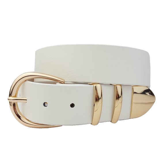Accessories | Classic Shiny Gold Bucklelooptip Belt | Poshmark